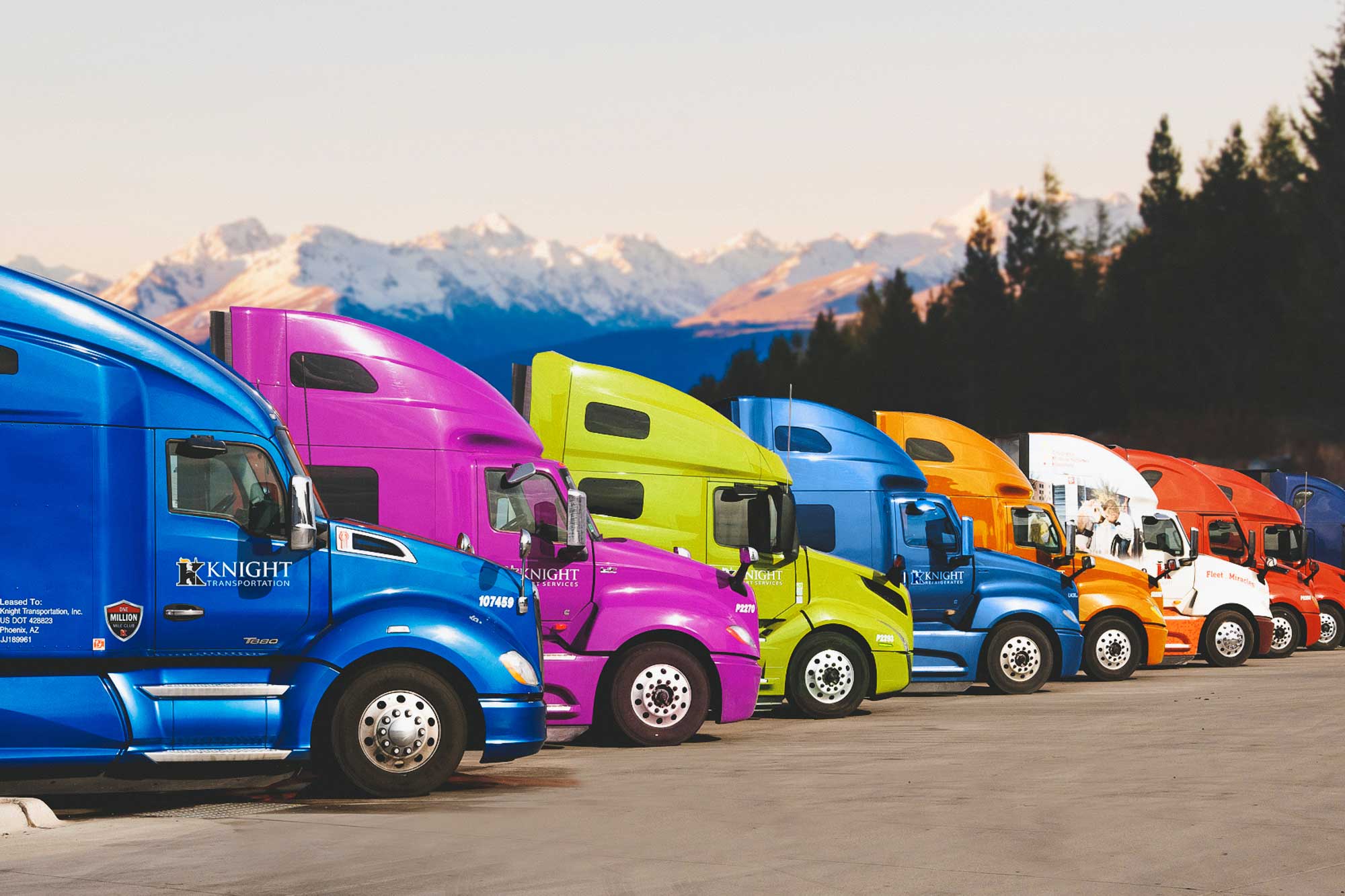 Route to a Million Miles at Knight Transportation